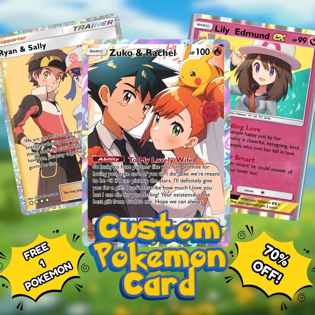 Custom Pokemon Card, Pokemon Card Commission, Pokemon Portrait ...