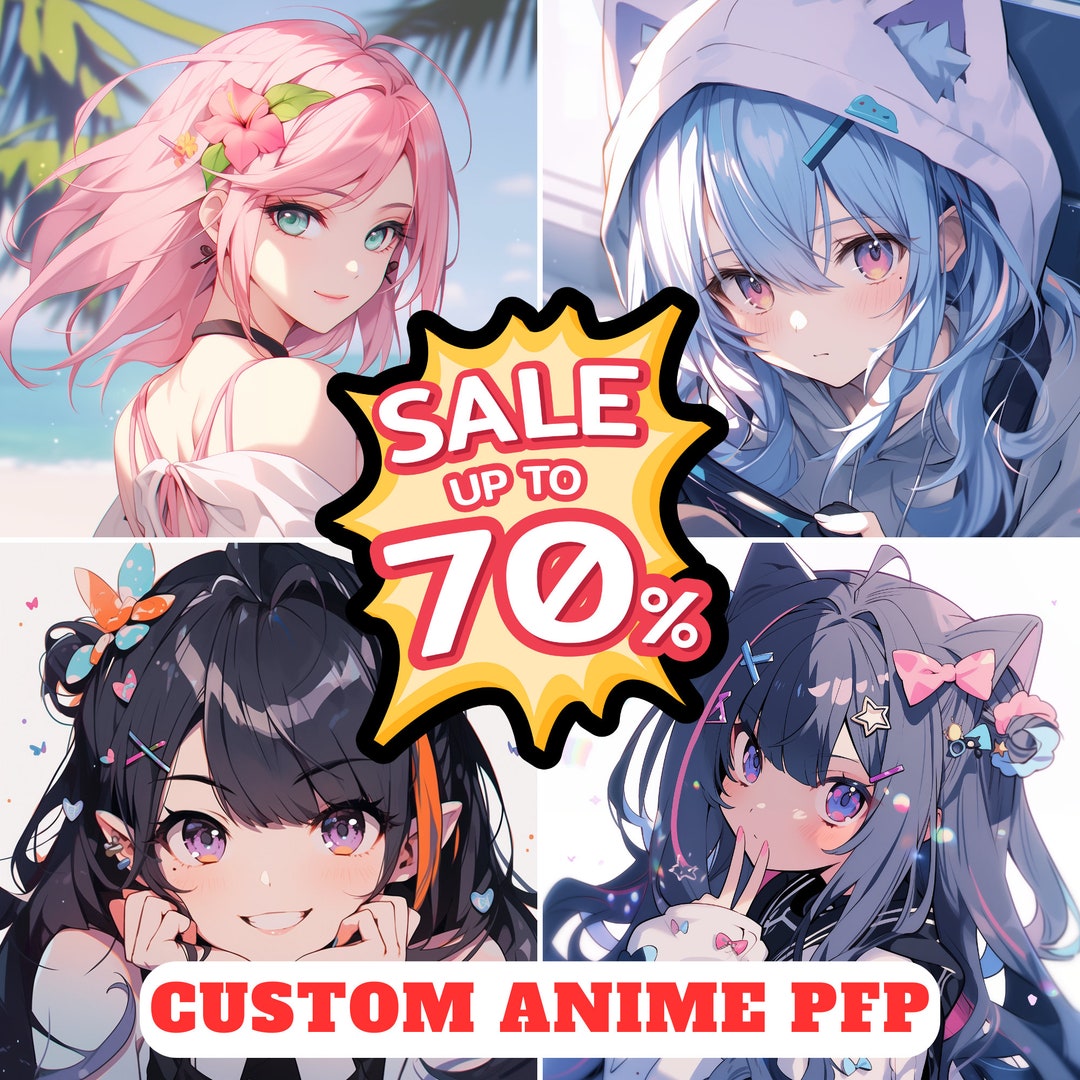 CUSTOM Anime PFP, PFP Commission, Profil Icon, Anime Avatar, Profile ...