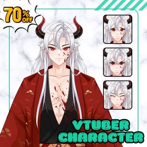 Custom Vtuber Model for Commercial Use Vtuber Character Live2d Vtuber ...