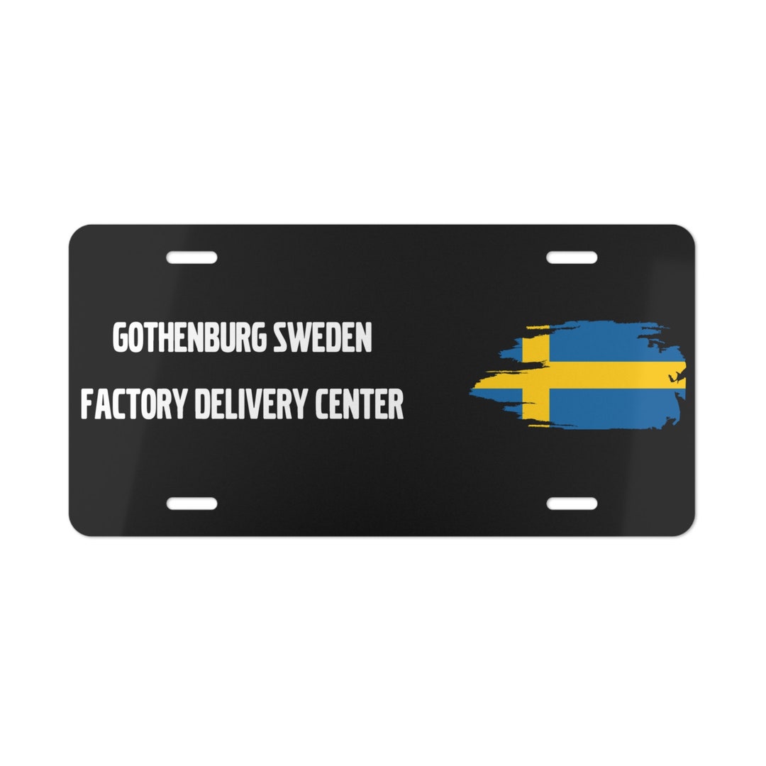 Factory Delivery Center Gothenburg Sweden Volvo Polestar License Vanity ...