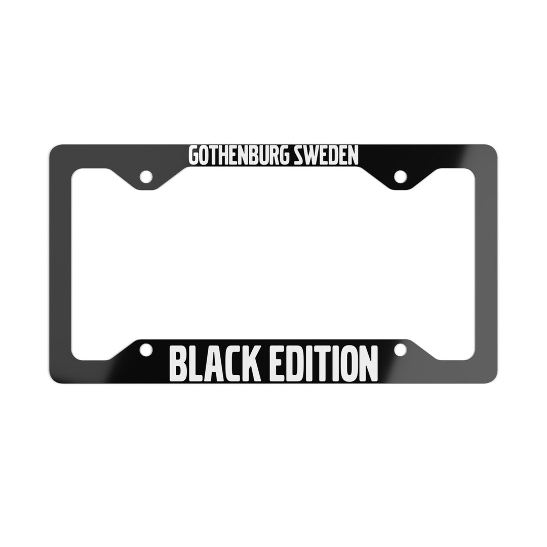 Volvo Black Edition Gothenburg Sweden Metal License Plate Frame - Etsy