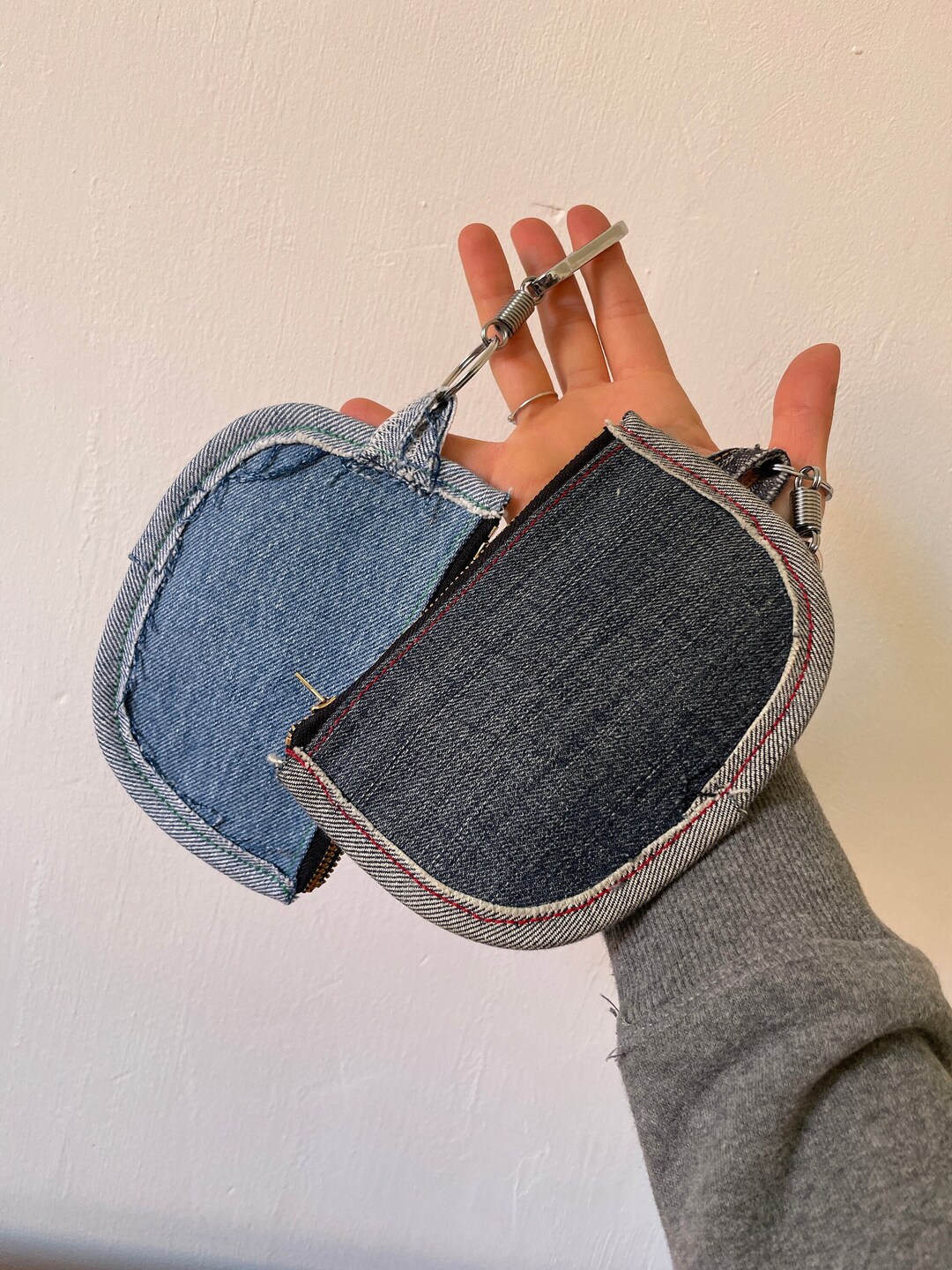 Upcycled Coin Purse Vintage Coin Pouch Cute Coin Pouch Keychain ...