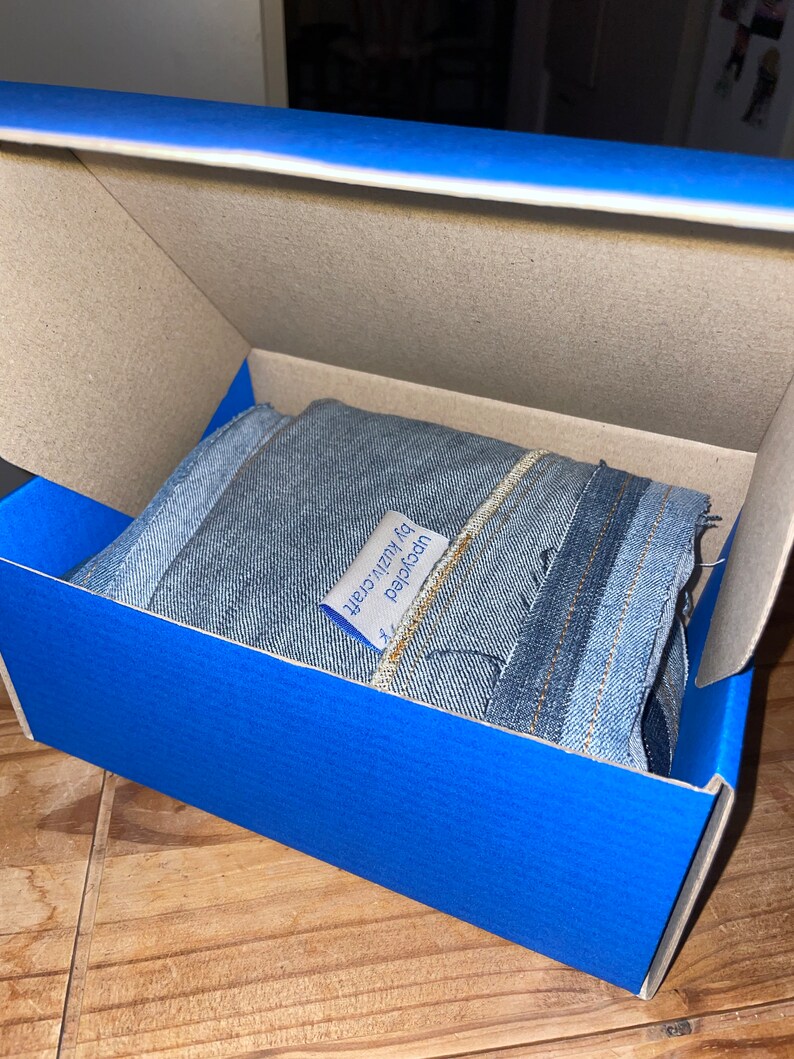 Unique Vintage Style Tote Bag Upcycled Jeans Bag One of a Kind Denim ...