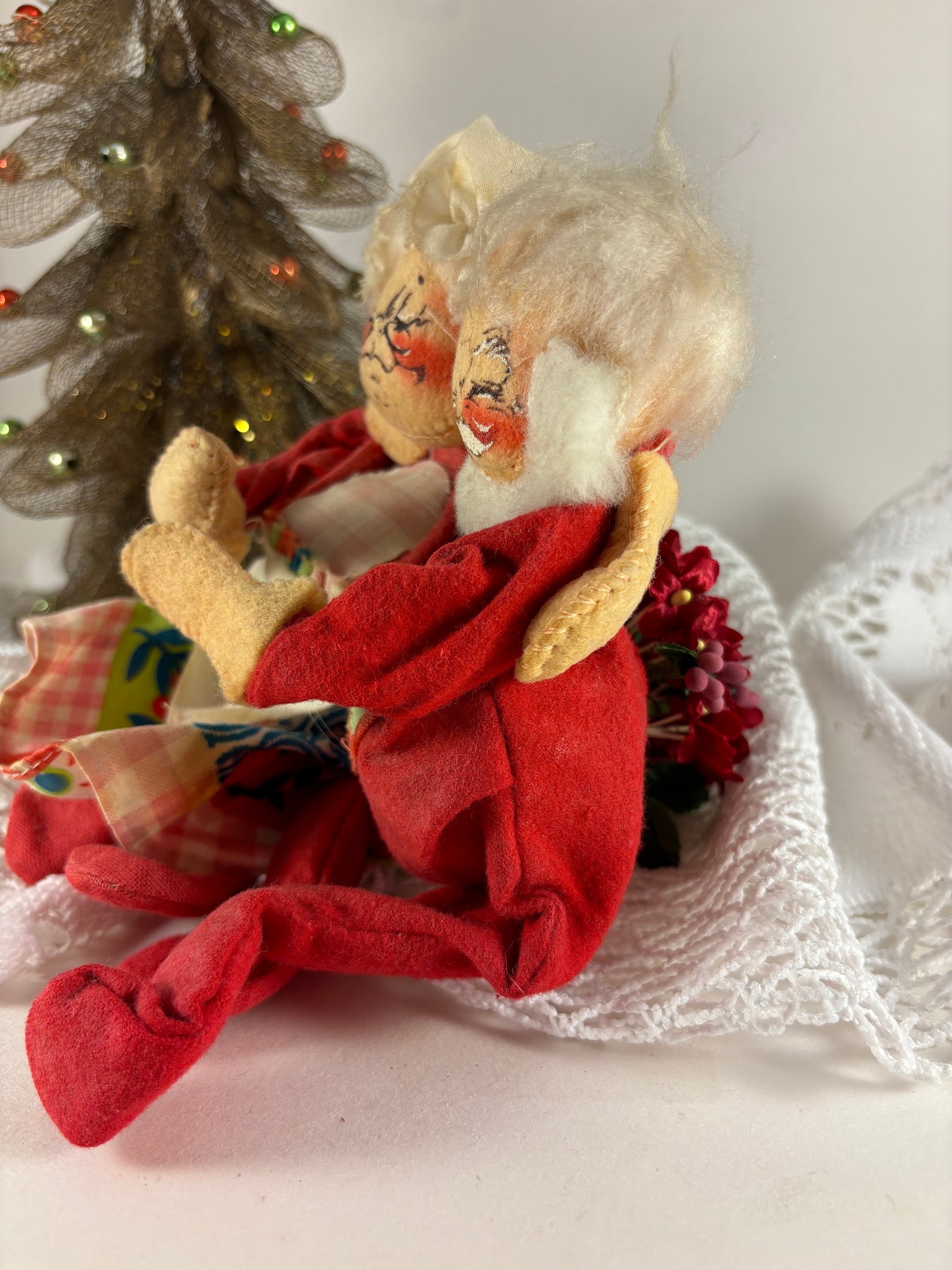 1970's Pair of Annalee Santa and Mrs. Claus Dolls - Etsy