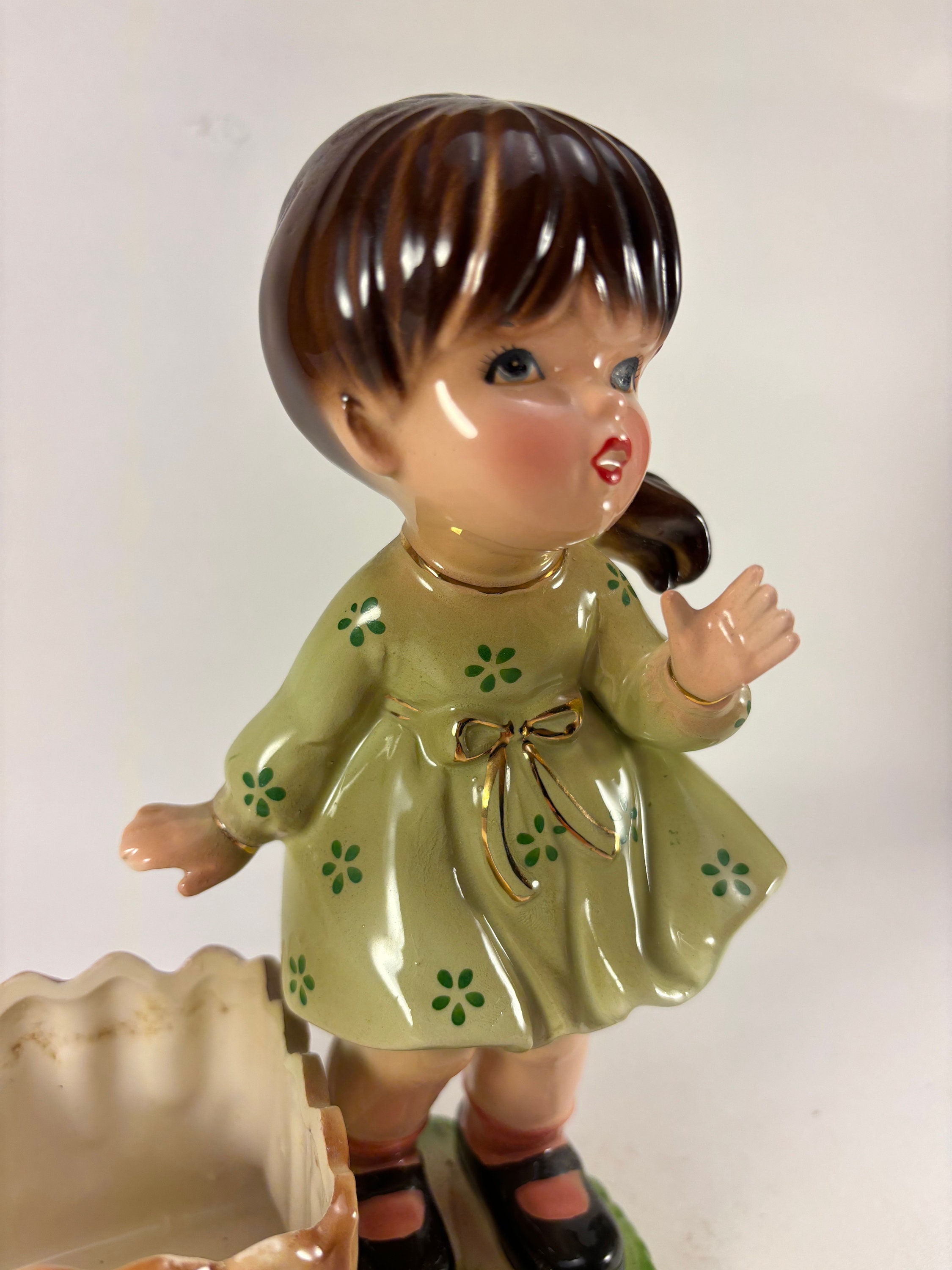 1960's Inarco Planter Girl #E2870 Green - Etsy