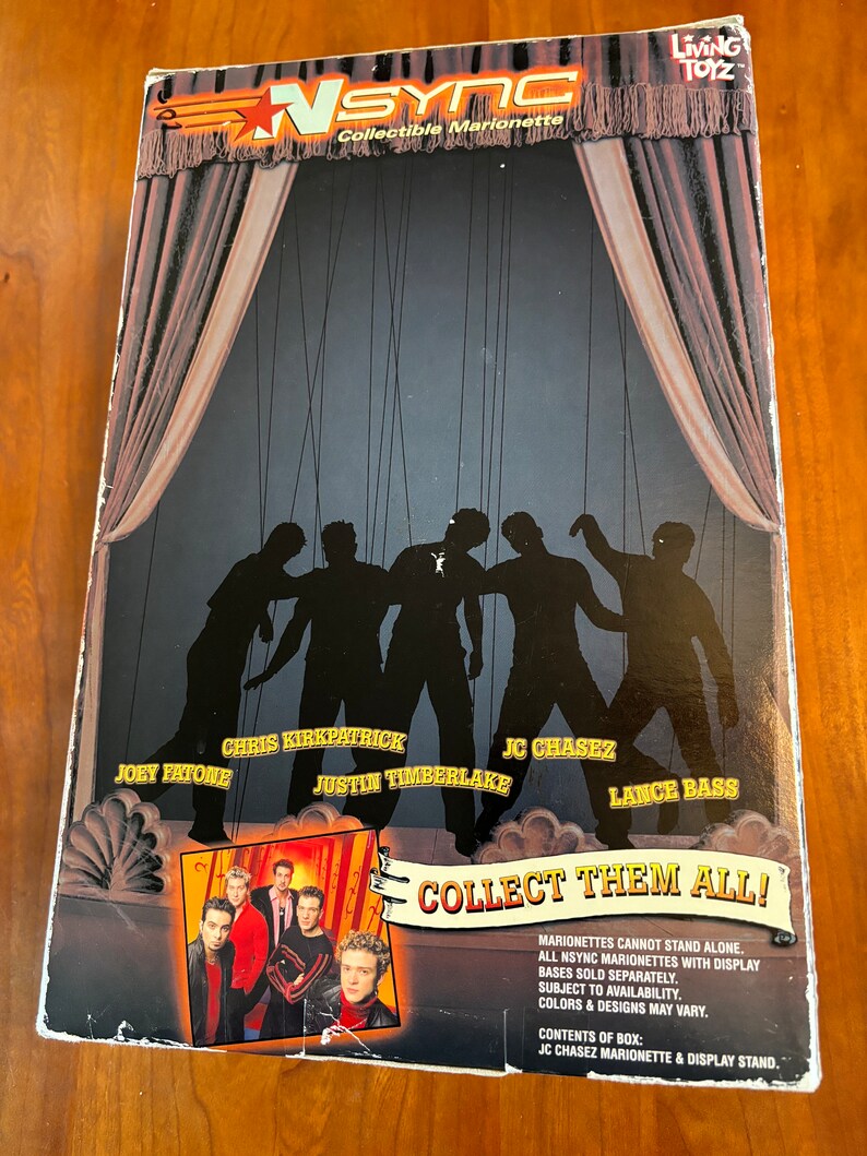 NSYNC 2000 Collectible Marionette Doll JC CHASEZ - Etsy