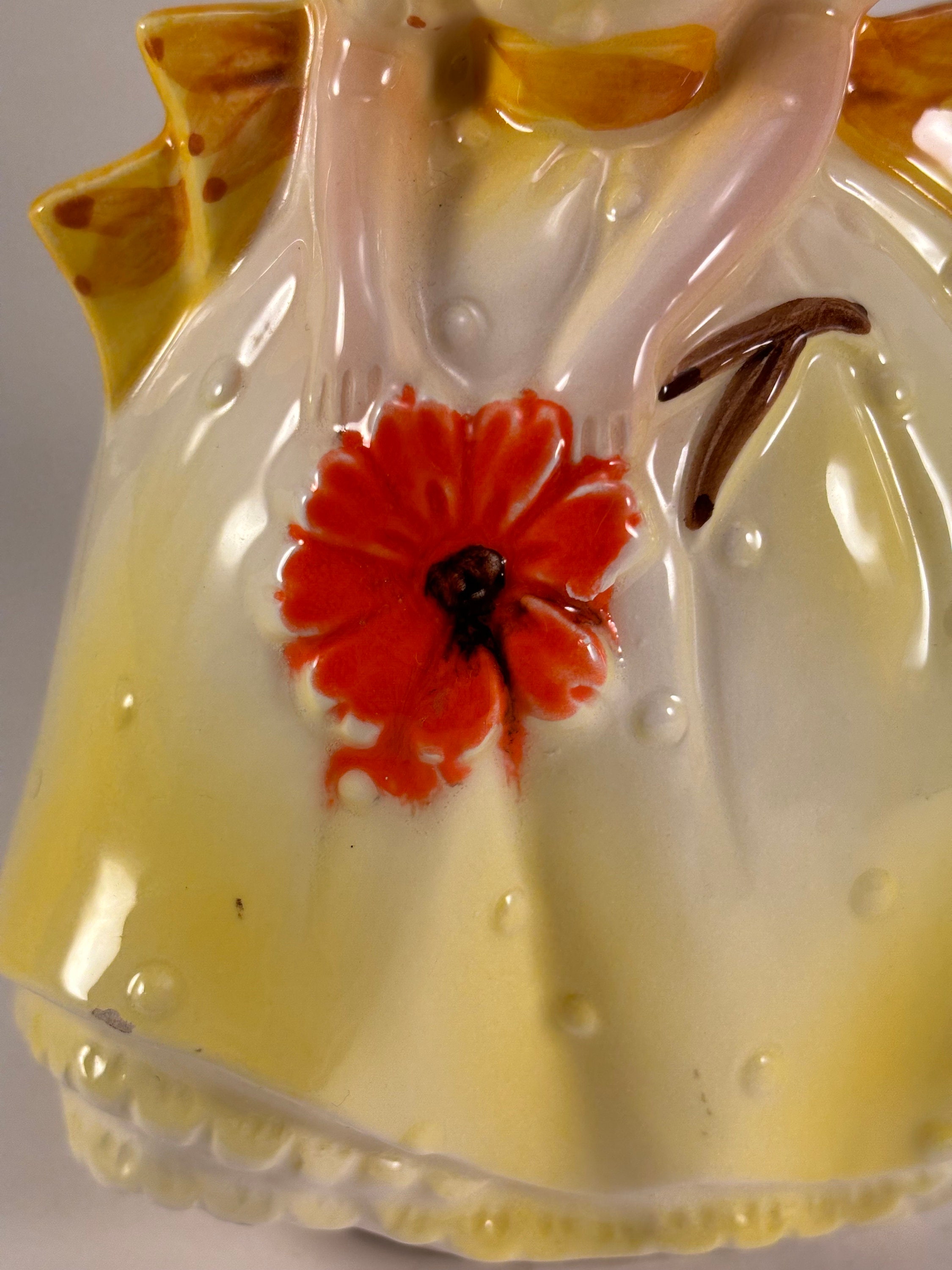 Vtg CAFFCO Japan Planter Girl #E-3147 - Etsy