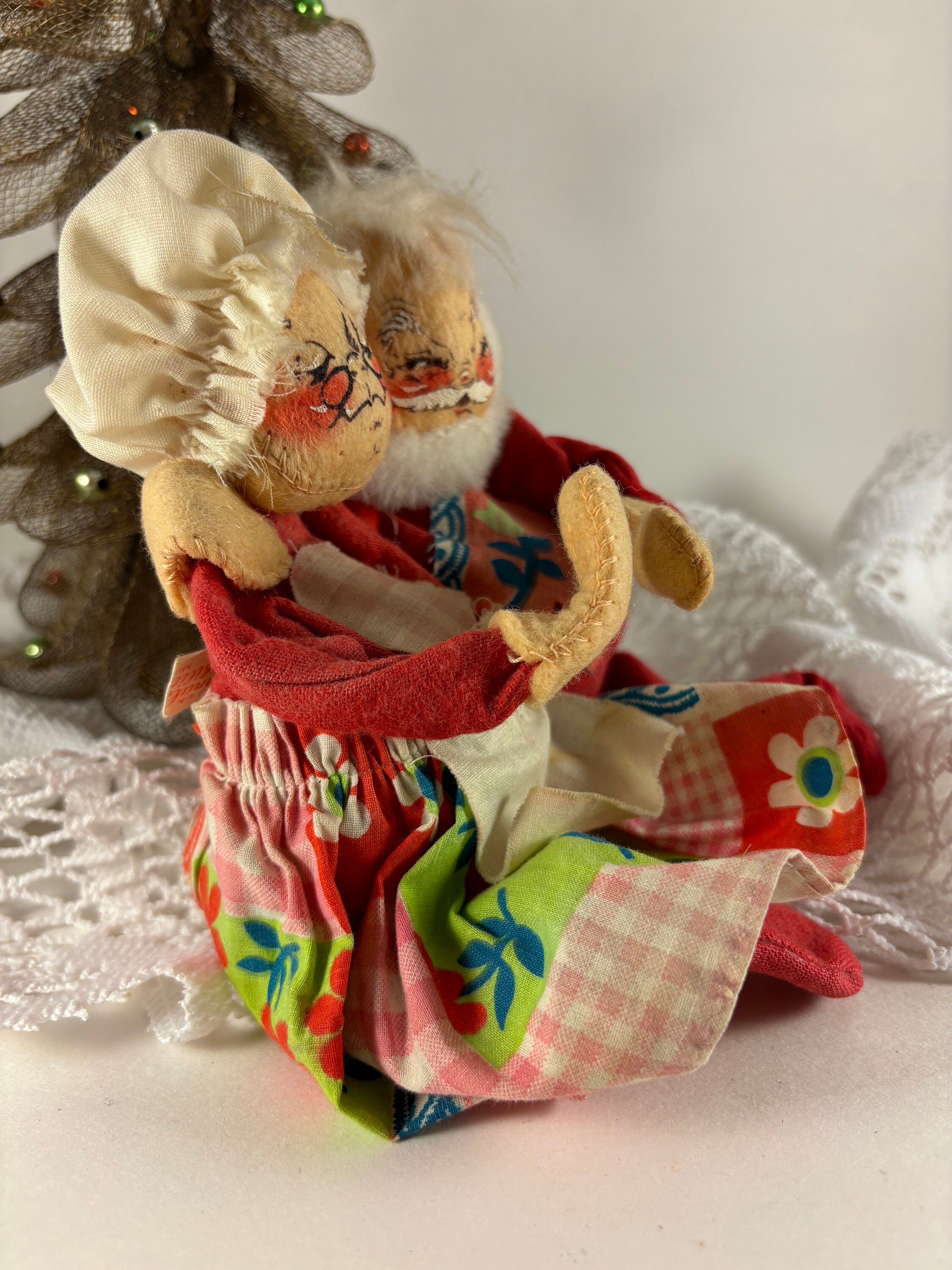 1970's Pair of Annalee Santa and Mrs. Claus Dolls - Etsy