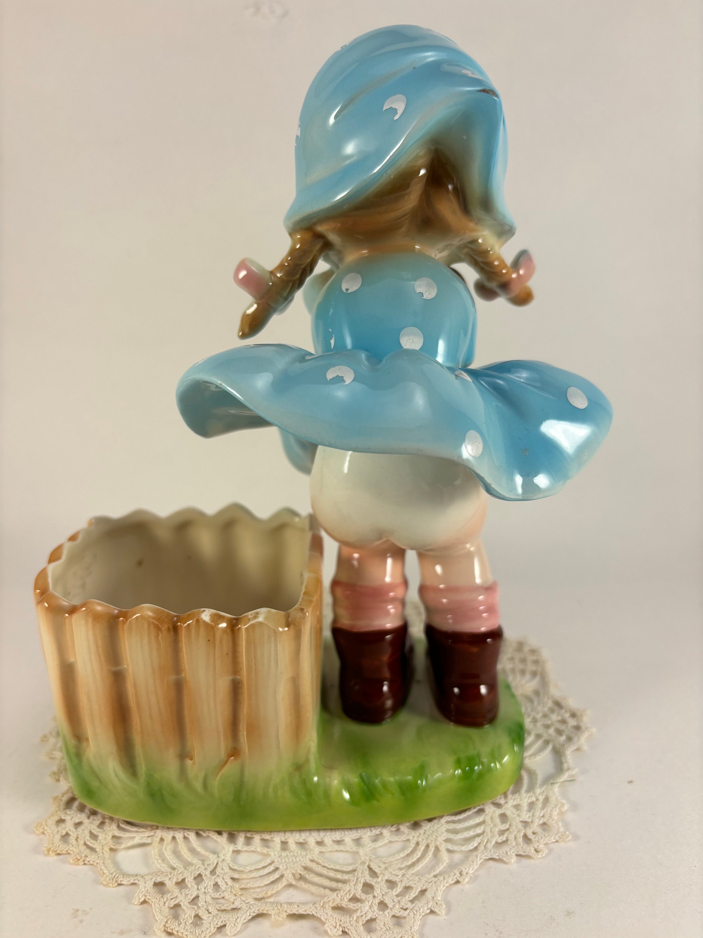 1960's Inarco Planter Girl #E2449 Blue - Etsy