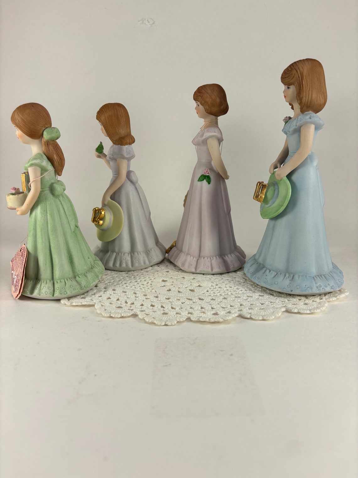 1980's Enesco Growing up Birthday Girls Figurines Ages 11-14 - Etsy