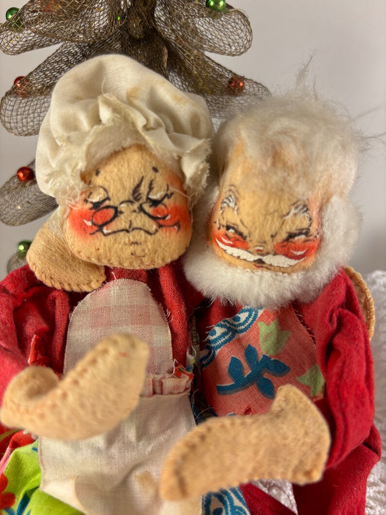 1970's Pair of Annalee Santa and Mrs. Claus Dolls - Etsy