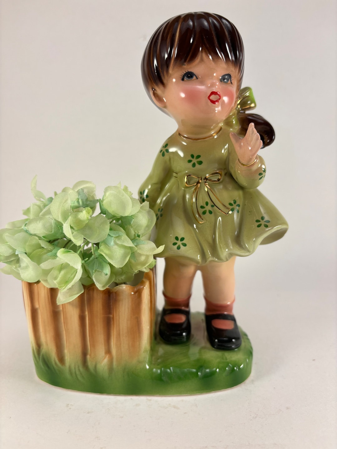 1960's Inarco Planter Girl #E2870 Green - Etsy