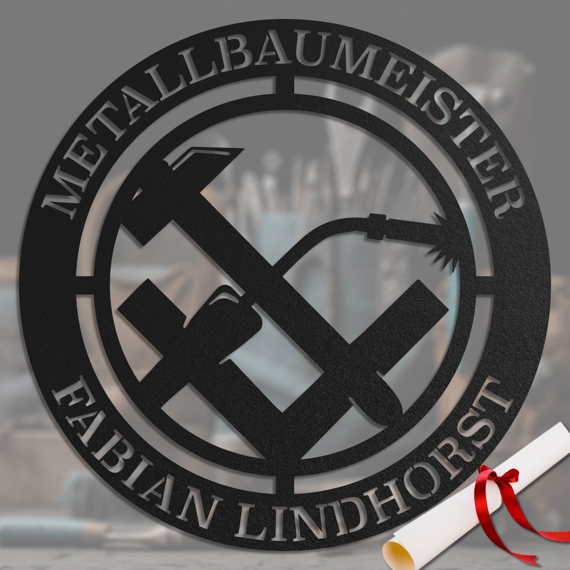 Metalworker Builder Sign | Personalized Craftsman Gift | Profession ...