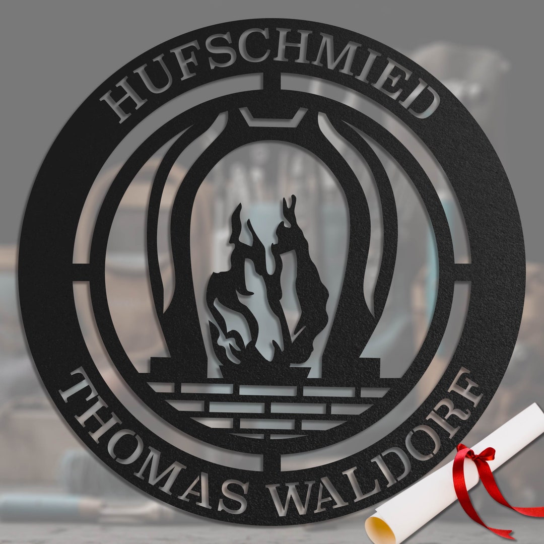 Farrier Metal Sign | Personalized Craftsman Gift | Profession Gift Made ...