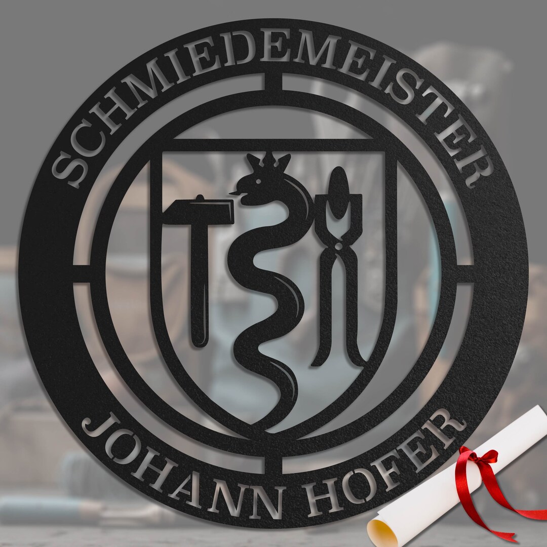 Blacksmith Metal Sign | Personalized Craftsman Gift | Profession Gift ...