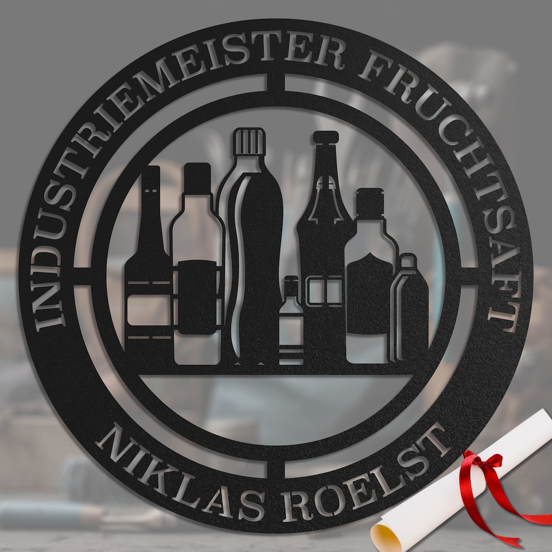 Industrial Fruit Juice Foreman Sign | Personalized Craftsman Gift ...