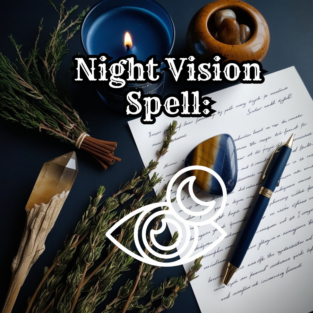 Night Vision Spell - Enhance Vision in Darkness, Digital Download ...