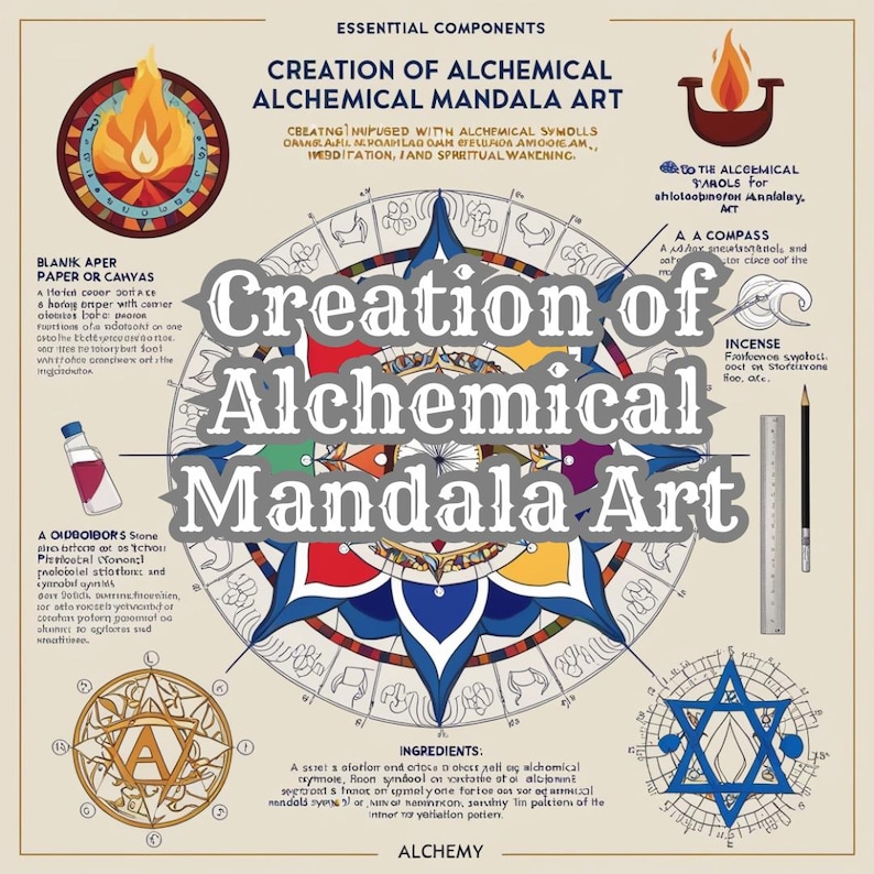 Creation of Alchemical Mandala Art Craft Mandalas With Alchemical ...