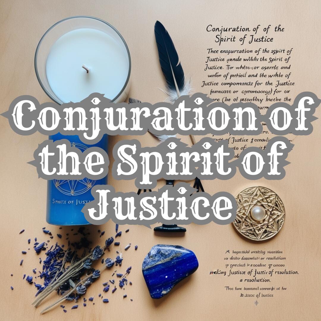 Conjuration of the Spirit of Justice Invoke Fairness & Balance Complete ...