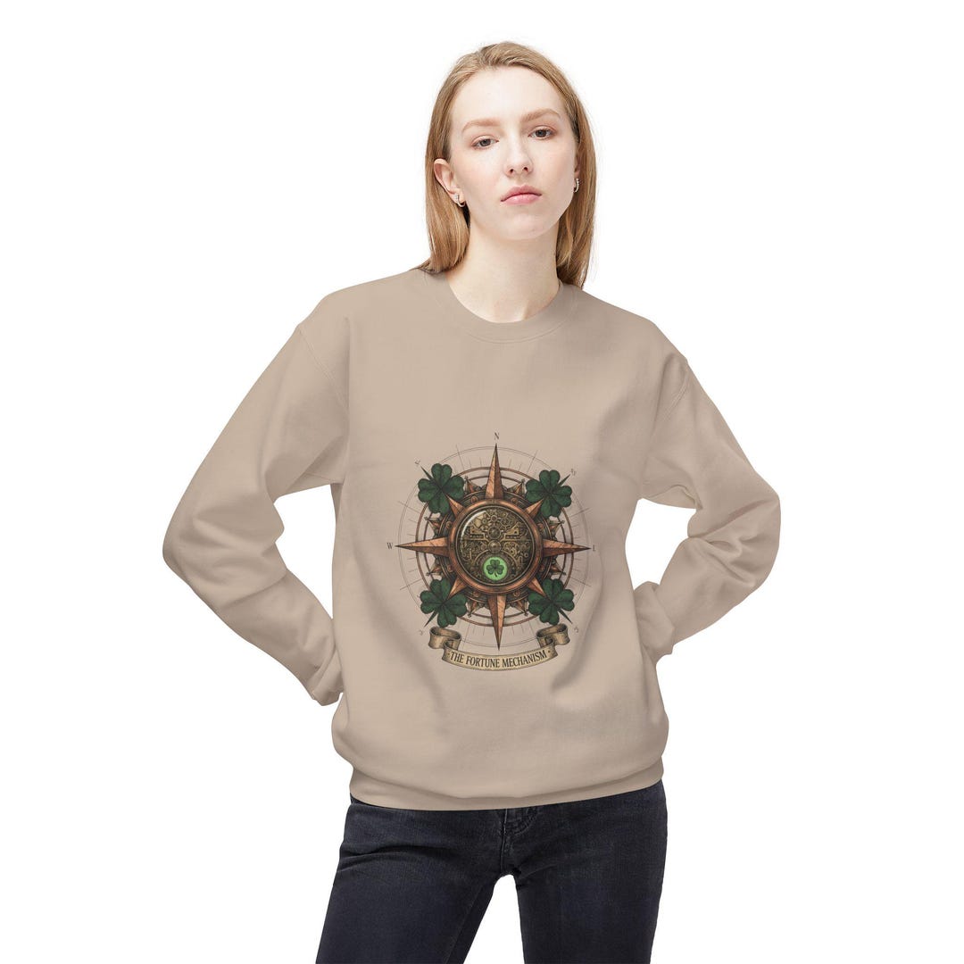 Celtic Compass Rose Sweatshirt | Shamrock Nautical Compass Design - Etsy