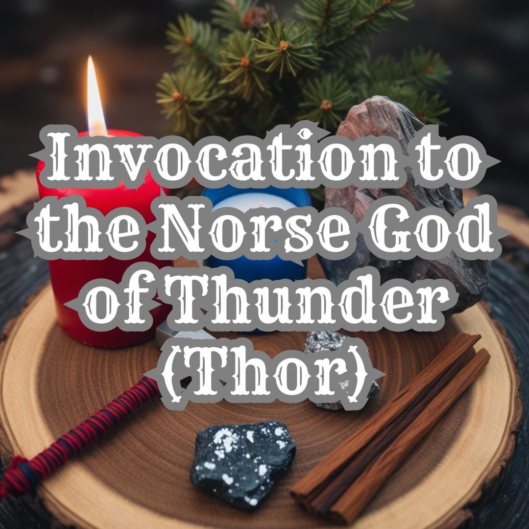 Invocation to the Norse God Thor Seek Strength, Protection, and Courage ...