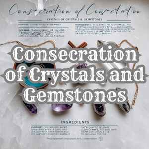 Consecration of Crystals and Gemstones | Cleanse, Charge & Dedicate ...
