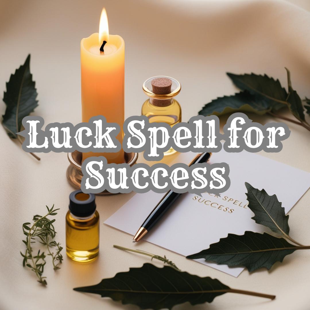 Luck Spell for Success | Attract Good Fortune & Achievement | Boost ...