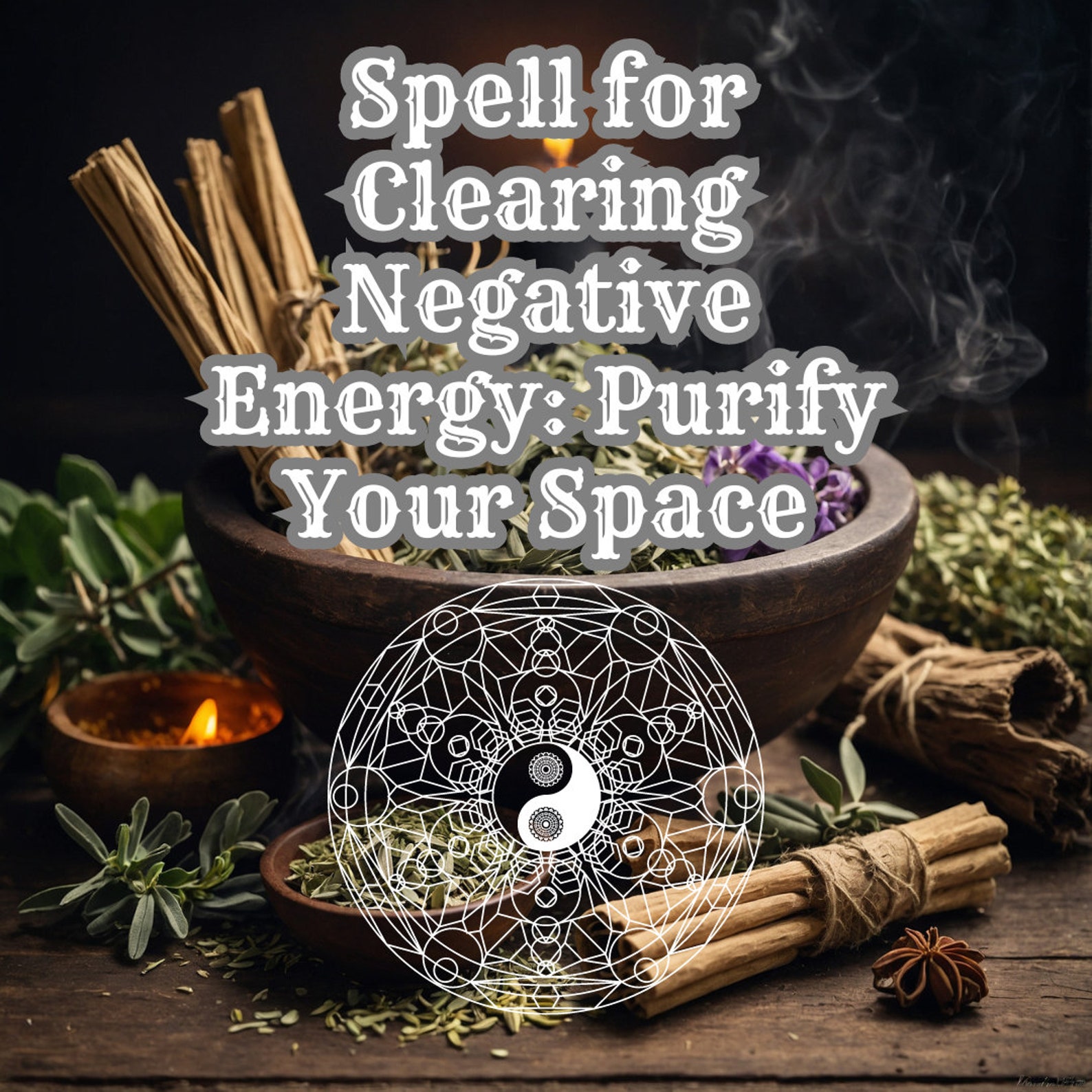 Spell for Clearing Negative Energy: Aura Cleansing Ritual (digital ...