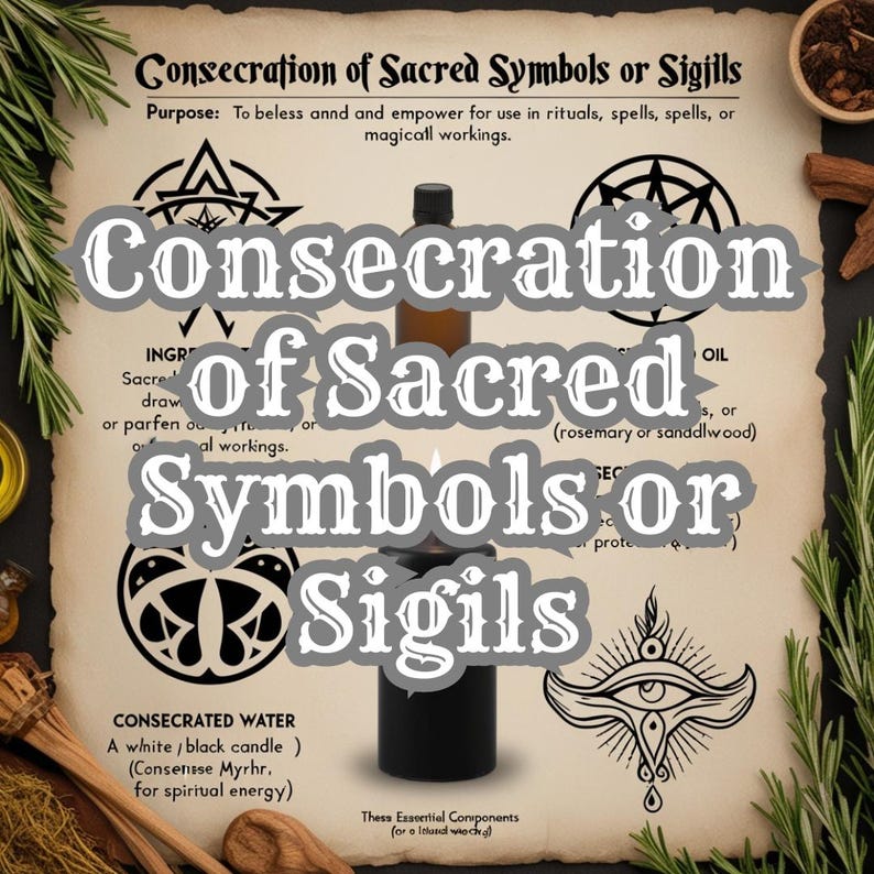 Consecration of Sacred Symbols or Sigils | Bless & Empower Sigils for ...
