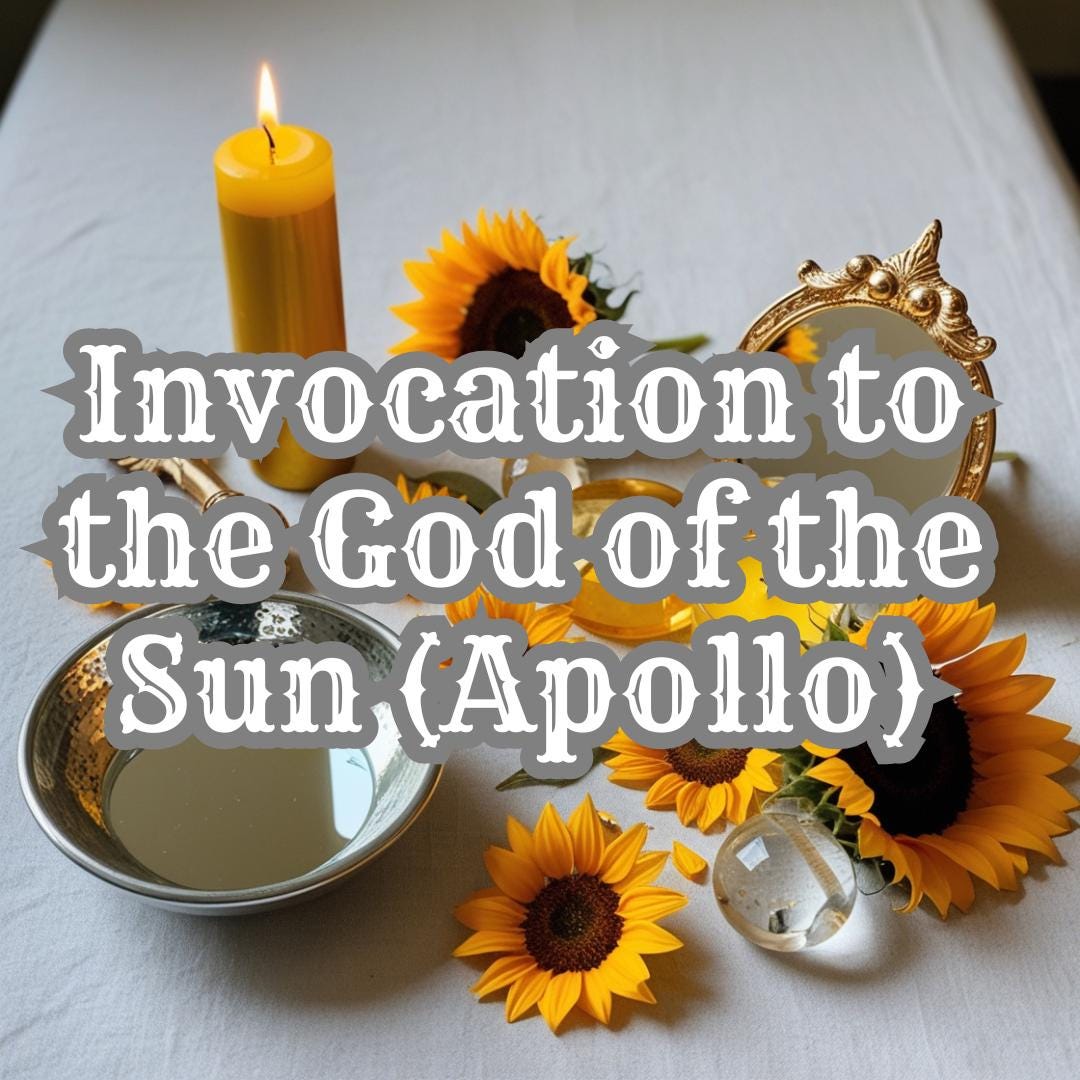 Invocation to the God of the Sun (apollo) | Seek Apollo's Light for ...