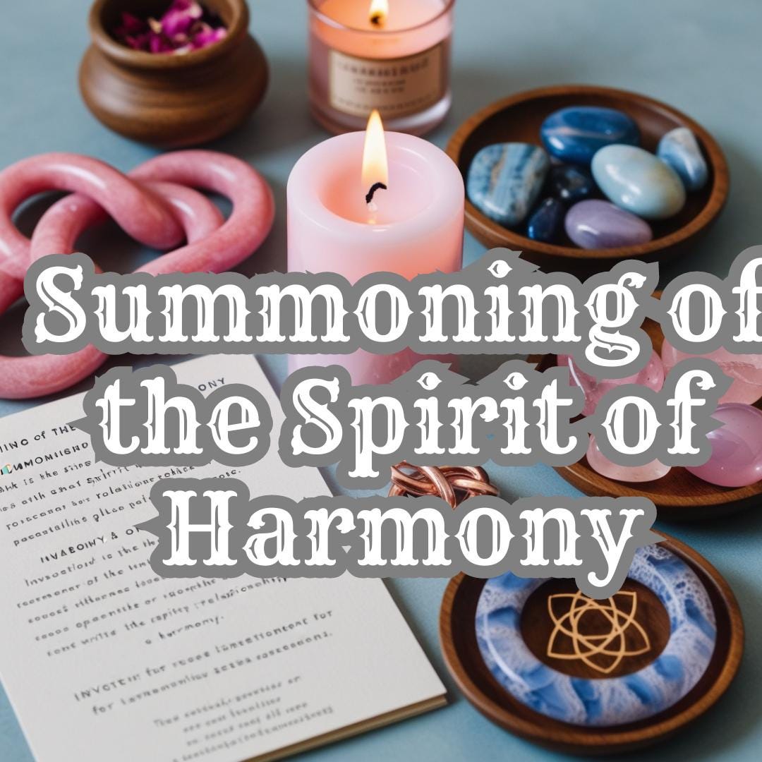 Spirit of Harmony Summoning Ritual: Peace & Balance (digital Download ...