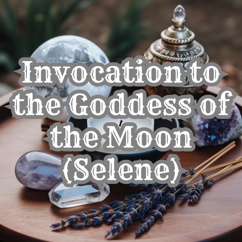Selene Moon Goddess Invocation: Lunar Wisdom Ritual (digital Download ...