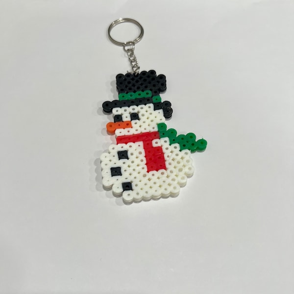 Perler Beads Snowman - Etsy