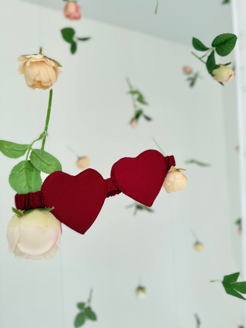 Heart Sleep Mask Red Satin 100% Cotton,sleep Eye Mask,eye Mask Sleep ...