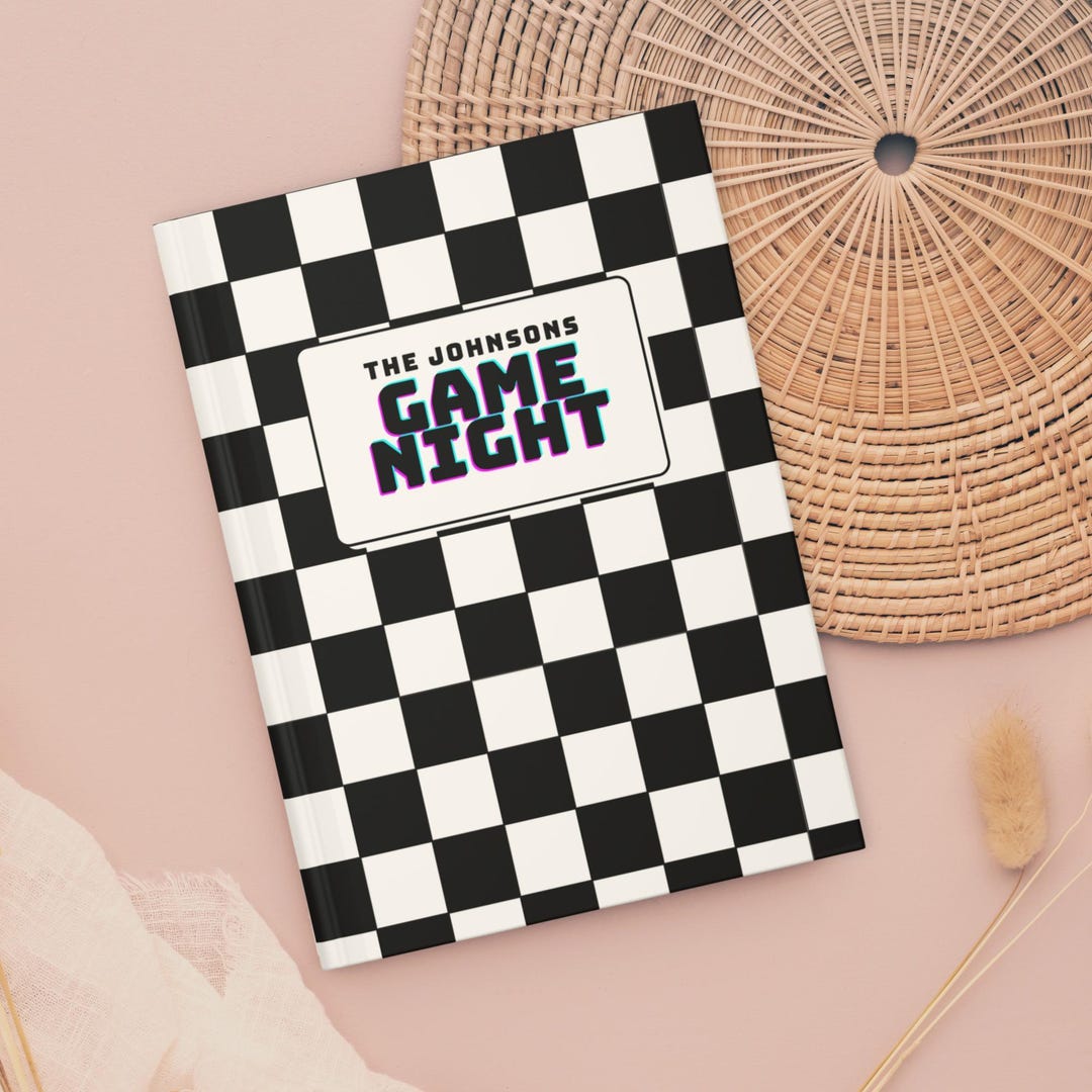 Custom Game Score Book, Personalized Family Game Night Scorekeeping ...