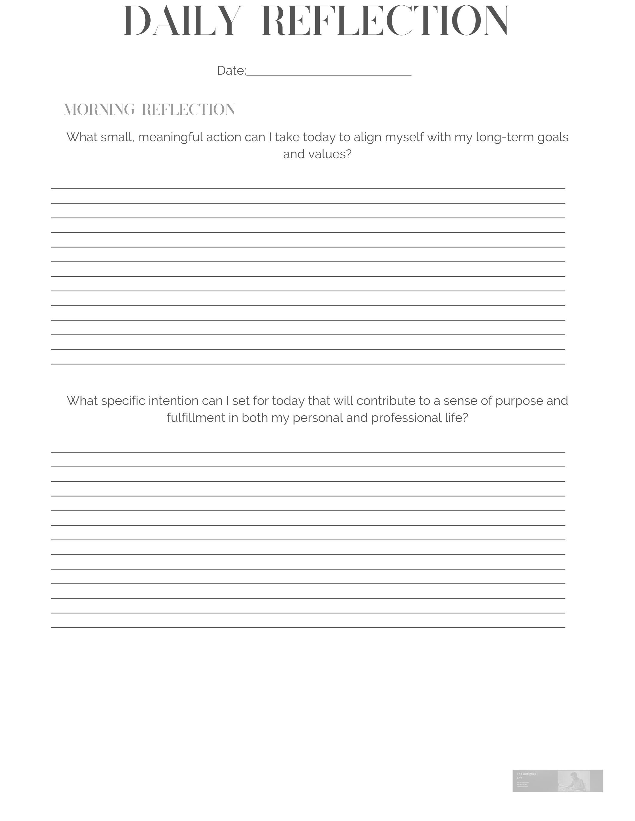 Daily Reflection Log - Etsy