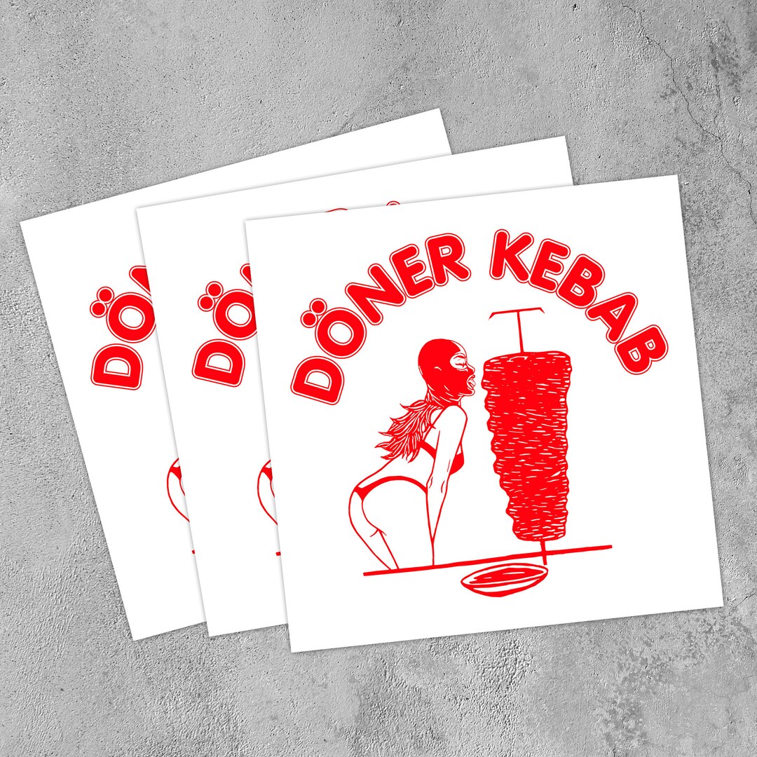 10x Döner Kebab Stickers 10 X 10 Cm, High-quality Outdoor Stickers - Etsy