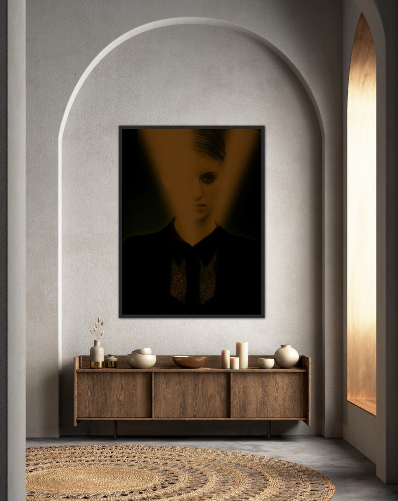 Girl Fashion Wall Art Print Shadow Rizz 2 Fashion Photography Wall Art ...