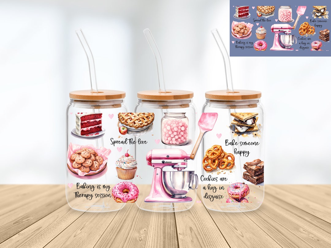 16 Oz Libbey Glass Can Wrap Png Sublimation Digital Instant Download ...