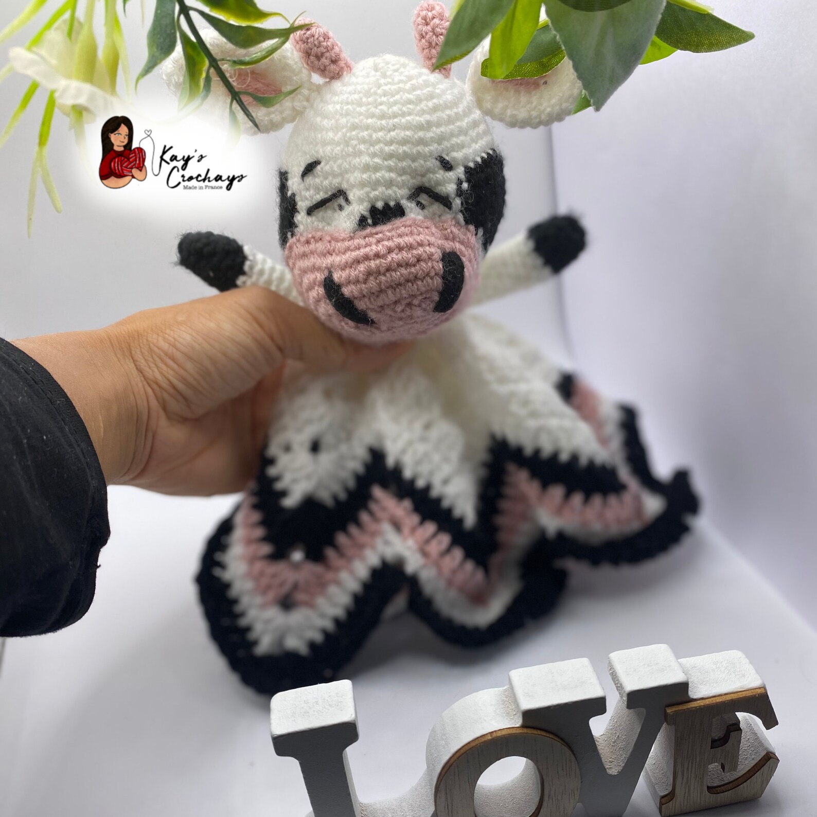 Cow Crochet Cow Plushie Stuffed Animal Handmade Cow Plushie - Etsy