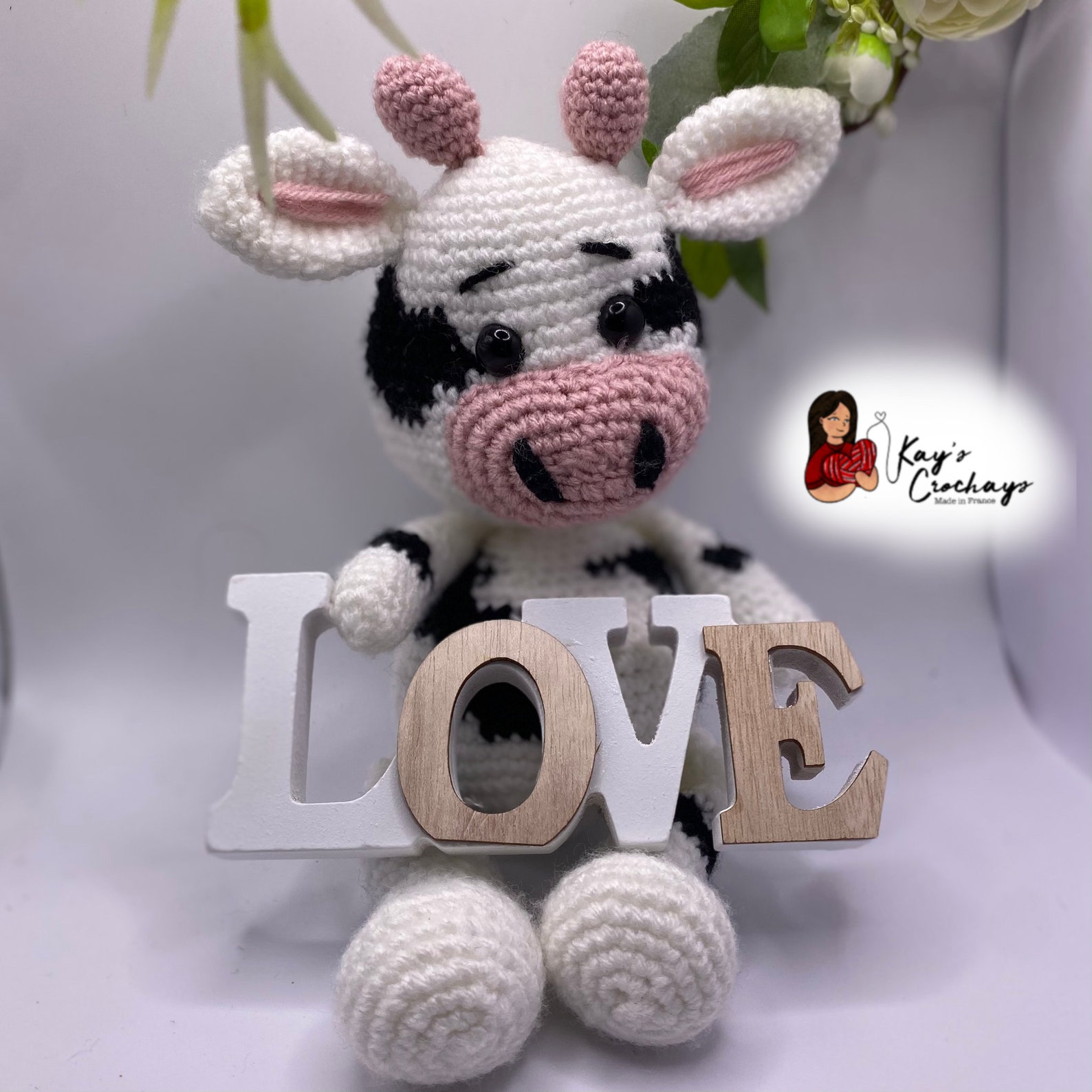Cow Crochet Cow Plushie Stuffed Animal Handmade Cow Plushie - Etsy