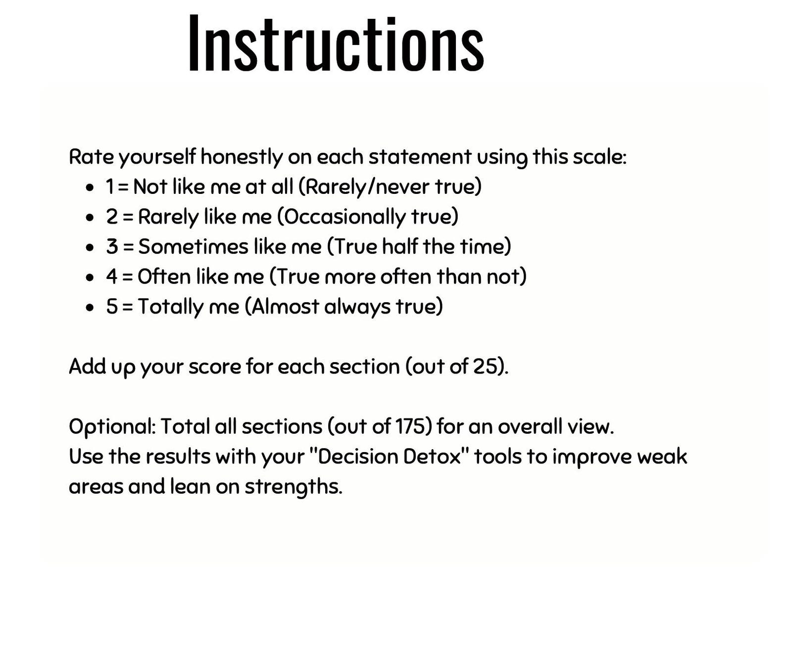 Know Yourself Checklist | Self-awareness Workbook | Character Strengths ...