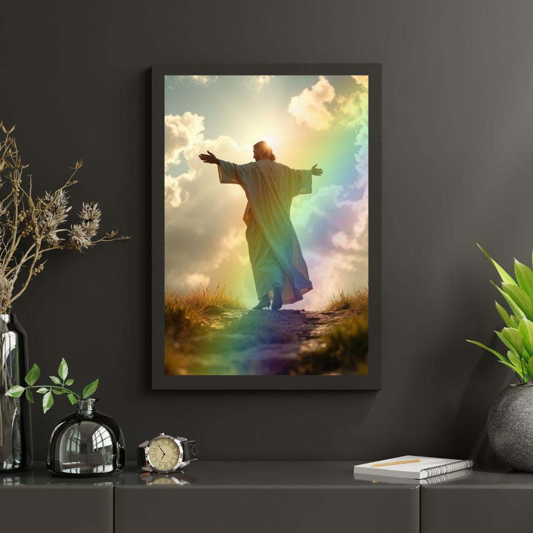 God's Open Arms Christian Wall Art | Inspirational Bible Verse ...