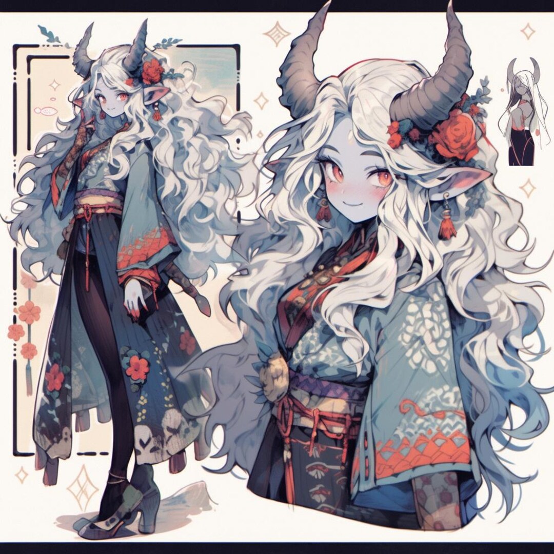 OC Adoptable 447 Oni Themed - Etsy