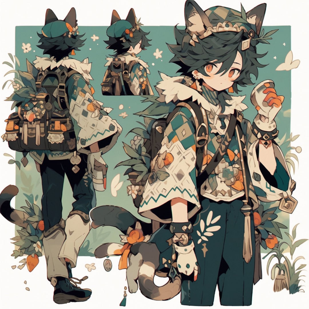 OC Adoptable 387 Cat Boy Edition - Etsy