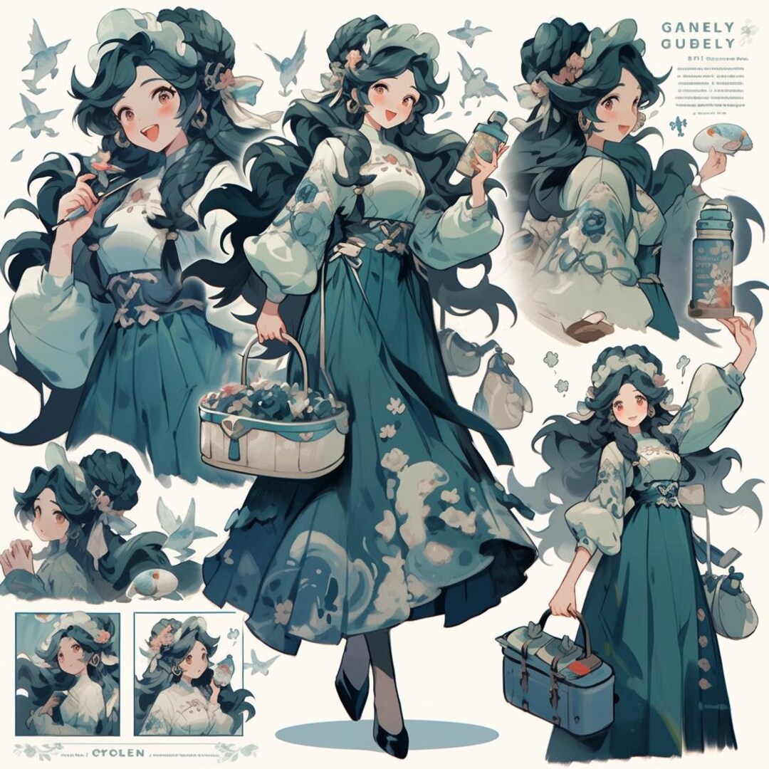 OC Adoptable 702 Blue Beauty Themed - Etsy