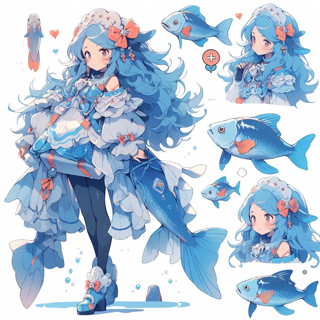 OC Adoptable 716 Lovely Fish Themed - Etsy
