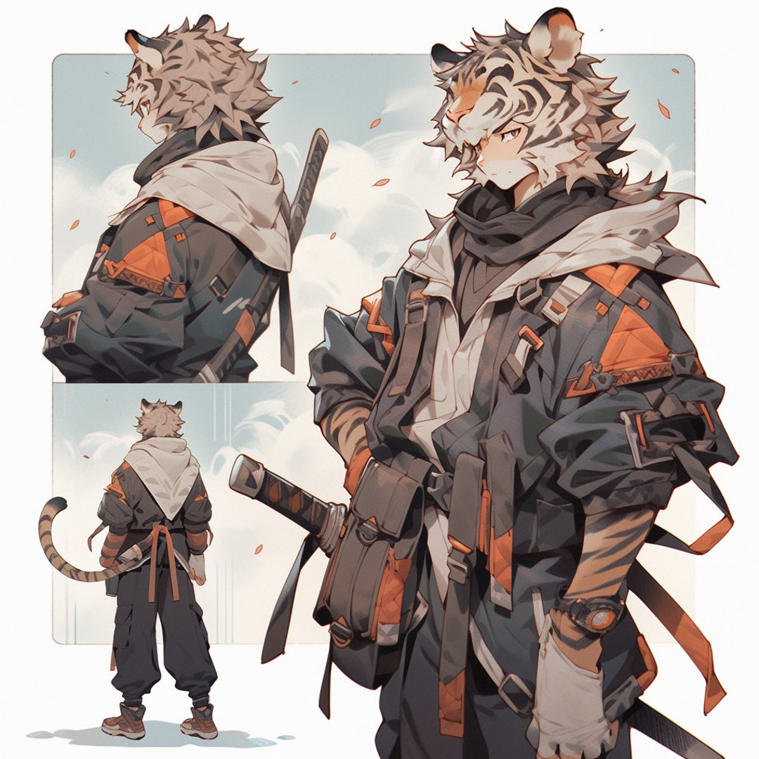 OC Adoptable 385 Tiger Boy Edition - Etsy