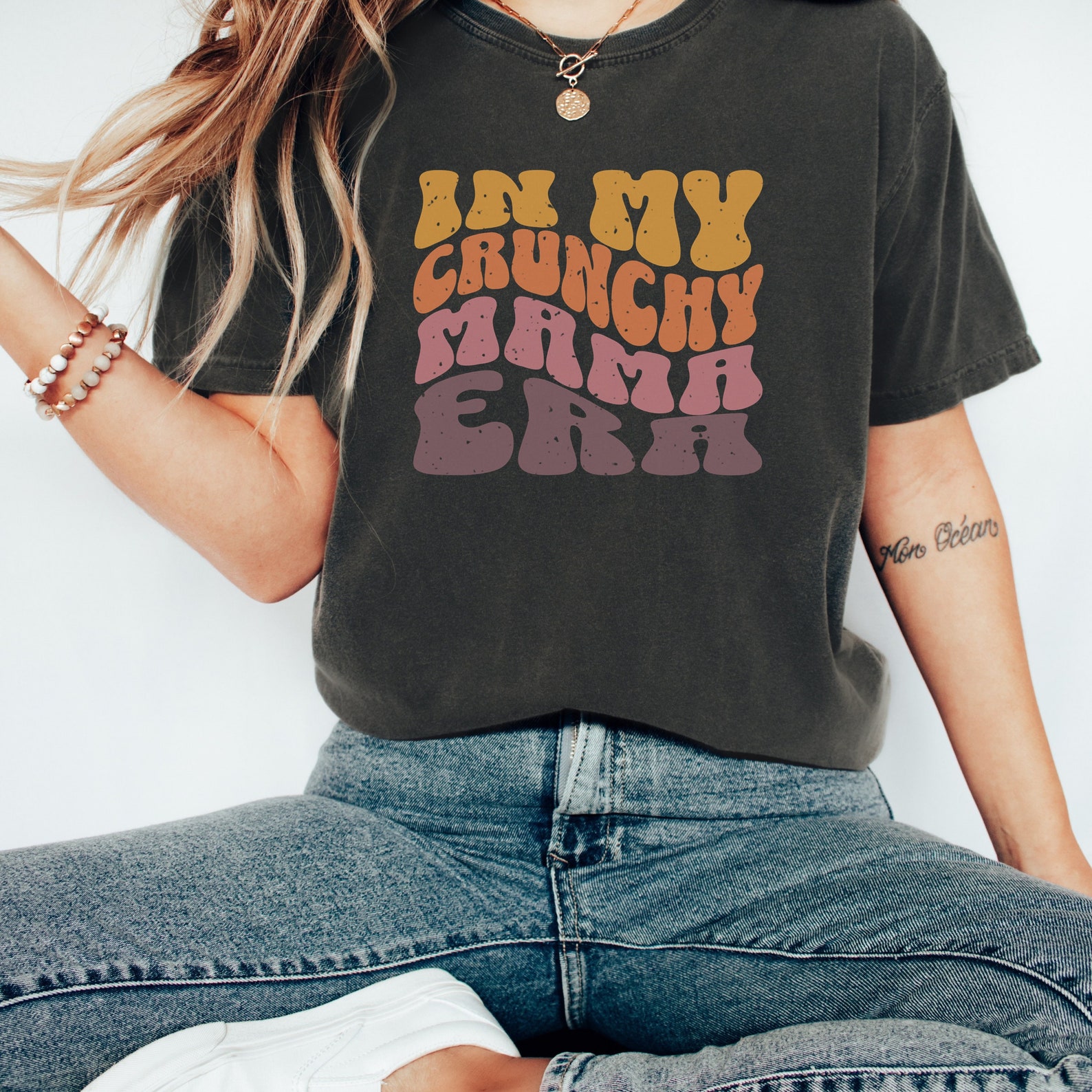 In My Crunchy Mama Era Crewneck Tshirt, Crunchy Mom Gifts, Granola Girl ...