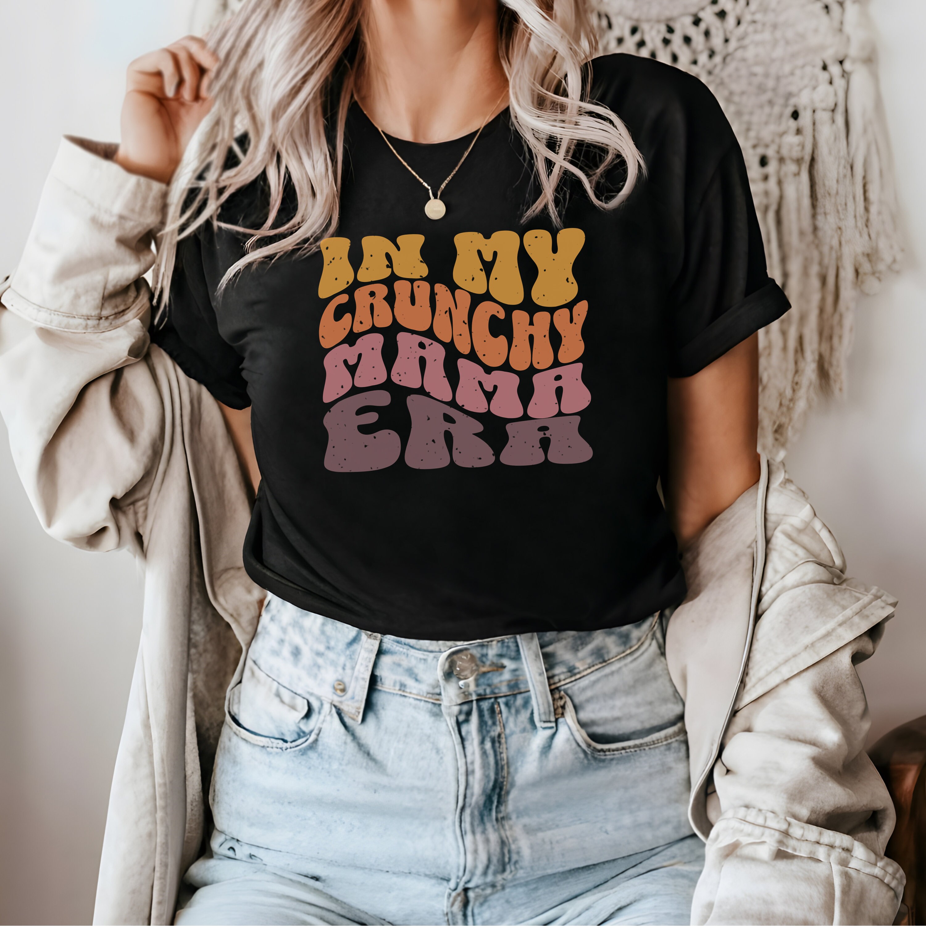 In My Crunchy Mama Era Crewneck Tshirt, Crunchy Mom Gifts, Granola Girl ...